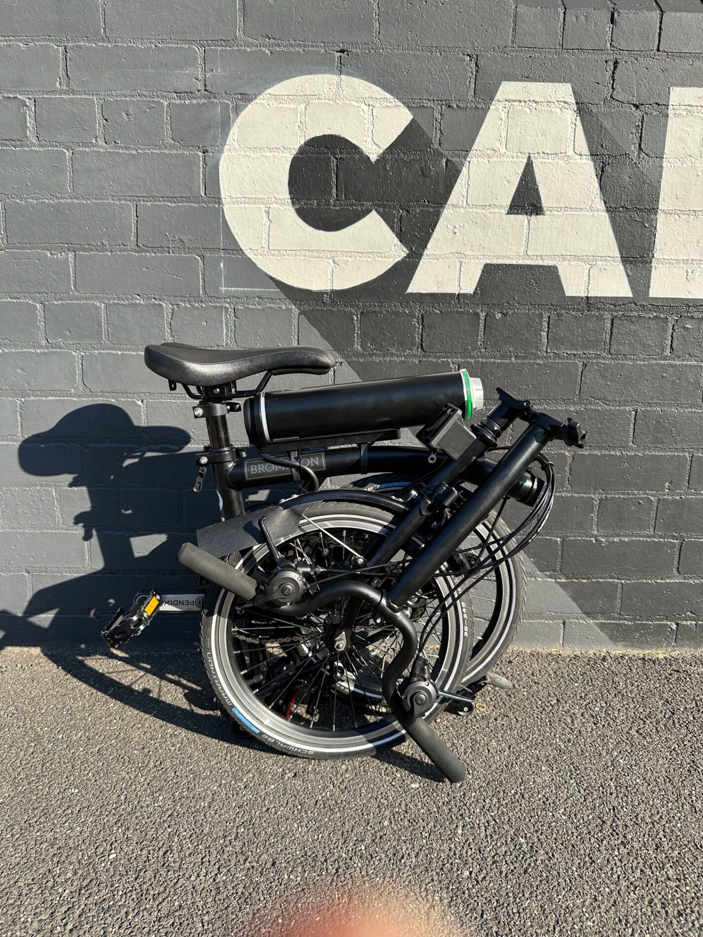 Brompton electric bike - Pendix mid-drive conversion - Cargocycles